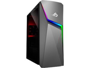 asus 2022 rog gaming desktop, intel core i5-11400f processor, 32gb ddr4 ram, 1tb pcie ssd + 1tb hdd, nvidia geforce gtx 1660ti 6gb ddr6, wifi 6, win 11, grey, 32gb snowbell usb card