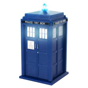 fametek doctor who tardis wireless bluetooth speaker plays music, lights up, accurate sounds effects |gifts for men or women - best gifts birthday collectibles for doctor who