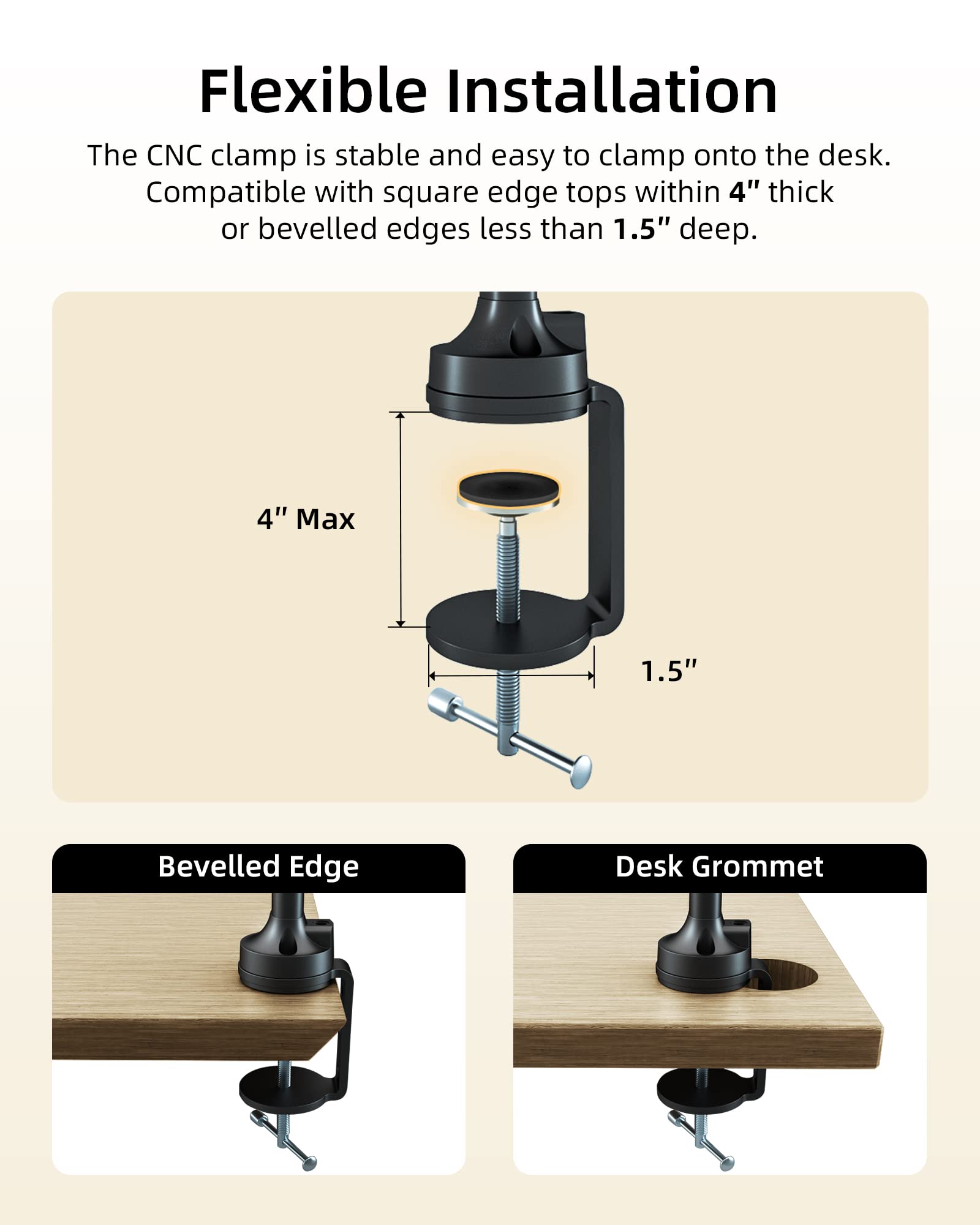 EZVALO 2023 Upgraded Led Desk Lamp, Hand-Sweep Architect Desk Lamps for Home Office, 31.5’’ Office Lighting with Led Display, Led Desk Light for Office with Clamp for Monitor Study Crafting Reading