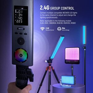 NEEWER RGB Light Wand with 2.4G/APP Control, Upgraded 360° Touchable RGBWW Hue Mixer Photography Handheld LED Video Lighting Stick with 2500K-10000K, CRI/TLCI97+, 18 Scenes, 7.4V/31Wh Battery, BH30S