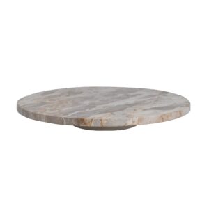 creative co-op scandinavian round marble, multicolor lazy susan, multi