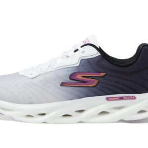 Skechers Go Run Swirl Tech Speed Headway White/Black 8 B (M)