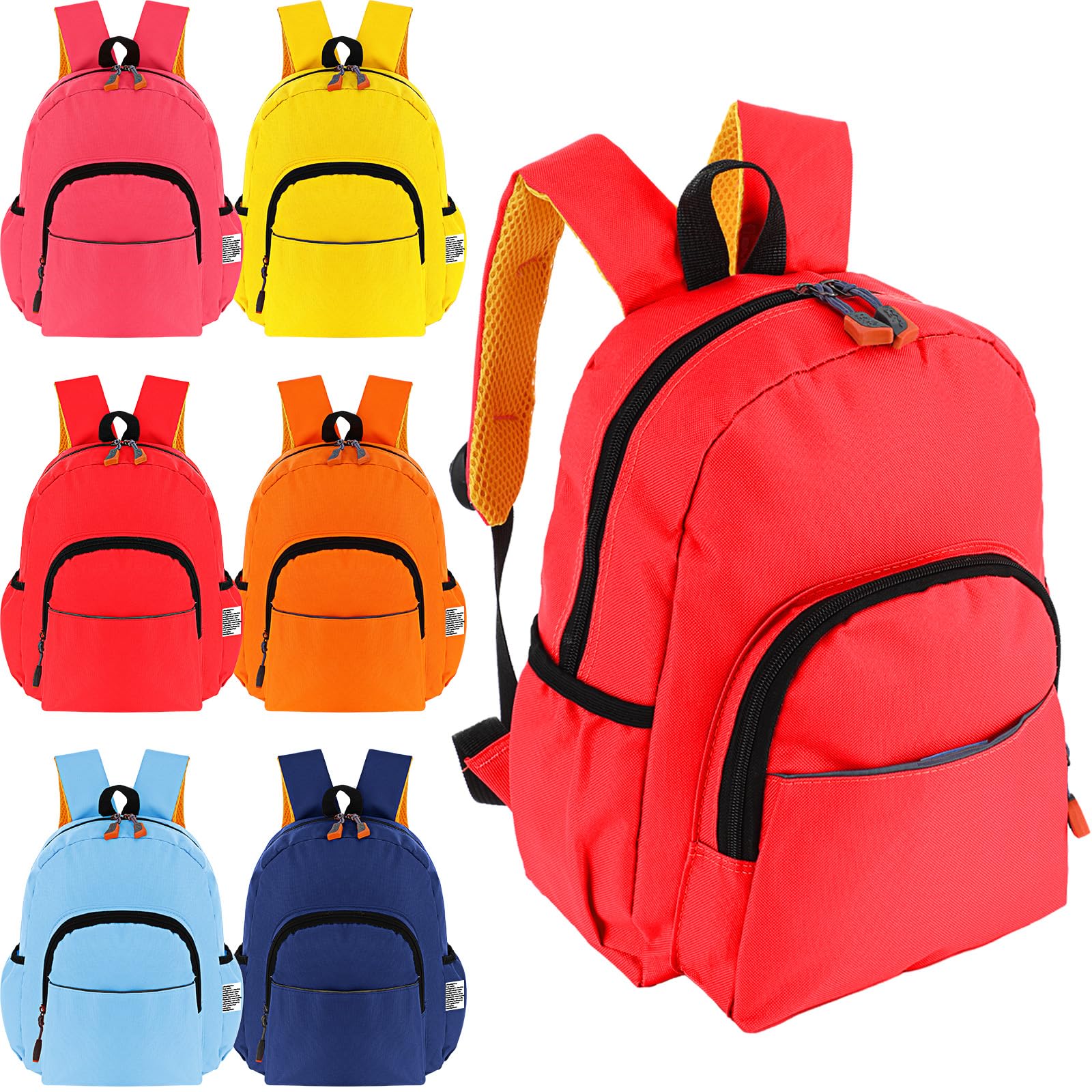 Amylove 6 PCS Preschool Kids Backpack Bulk Toddler Backpack Kindergarten Bags Kids School Bookbag School Backpack for Boys Girls (Simple Style)