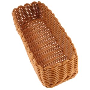 kichvoe seasoning jar storage box rustic touch elegance room decorations housewares woven storage basket cutlery storage desktop tableware cutlery rack cutlery basket drain basket plastic