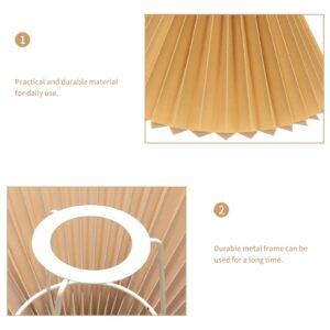 E27 Pleated Lamp Shade Replacement Fabric Table Floor Lamp Cover Light Cover for Bedroom Living Room