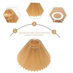 E27 Pleated Lamp Shade Replacement Fabric Table Floor Lamp Cover Light Cover for Bedroom Living Room