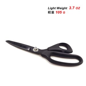 TONMA True Left Handed Scissors [Made in Japan] 8.5 inch All Purpose Scissors Made of Japanese SK4 Stainless Steel Ideal for Office and Home Arts Students Crafting Cutting Black