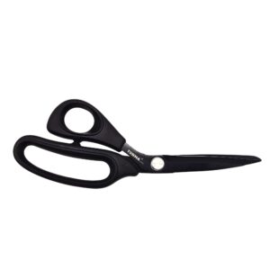 TONMA True Left Handed Scissors [Made in Japan] 8.5 inch All Purpose Scissors Made of Japanese SK4 Stainless Steel Ideal for Office and Home Arts Students Crafting Cutting Black