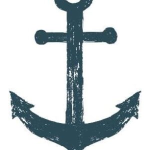 SanerLian Anchor Ship Temporary Tattoo Sticker Waterproof Vintage Adult Men Women Hand Arm Shoulders Body Art 10.5X6cm Set of 24 (SF188)