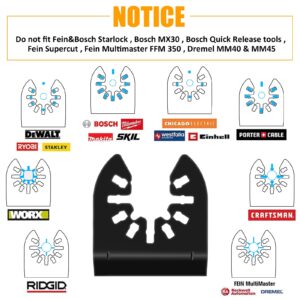 CGBOOM 26pcs Oscillating Saw Blades, Universal Wood Metal Oscillating Multitool Quick Release Saw Blades fit Dewalt Dremel Bosch Makita Fein Multimaster