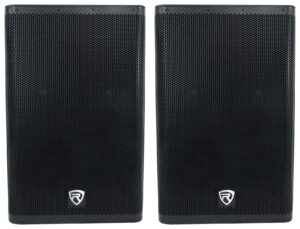 rockville 2 dx15 15" class d 2000w powered active dj pa speakers 500w rms! loud