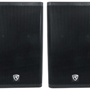 Rockville 2 DX15 15" Class D 2000w Powered Active DJ PA Speakers 500w RMS! Loud