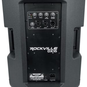 Rockville 2 DX15 15" Class D 2000w Powered Active DJ PA Speakers 500w RMS! Loud