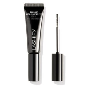 lashify bondage extra strength bond with charcoflex eyelash glue for false lashes and diy lash extensions in sleek black