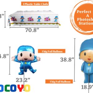 Pocoyo and Friends theme party decorations balloons Birthday Party Supplies. Pocoyo. Baby Shower decorations. Pocoyo and friends cupecake topper and table cloth or tablecover 24 cupcake toppers. Pato, Elly, Loula, Sleepy Bird, and Baby Bird.