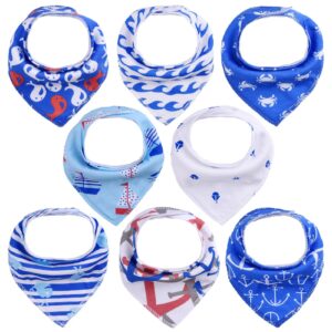 gelisite 7 pack absorbent soft baby bibs for drooling teething