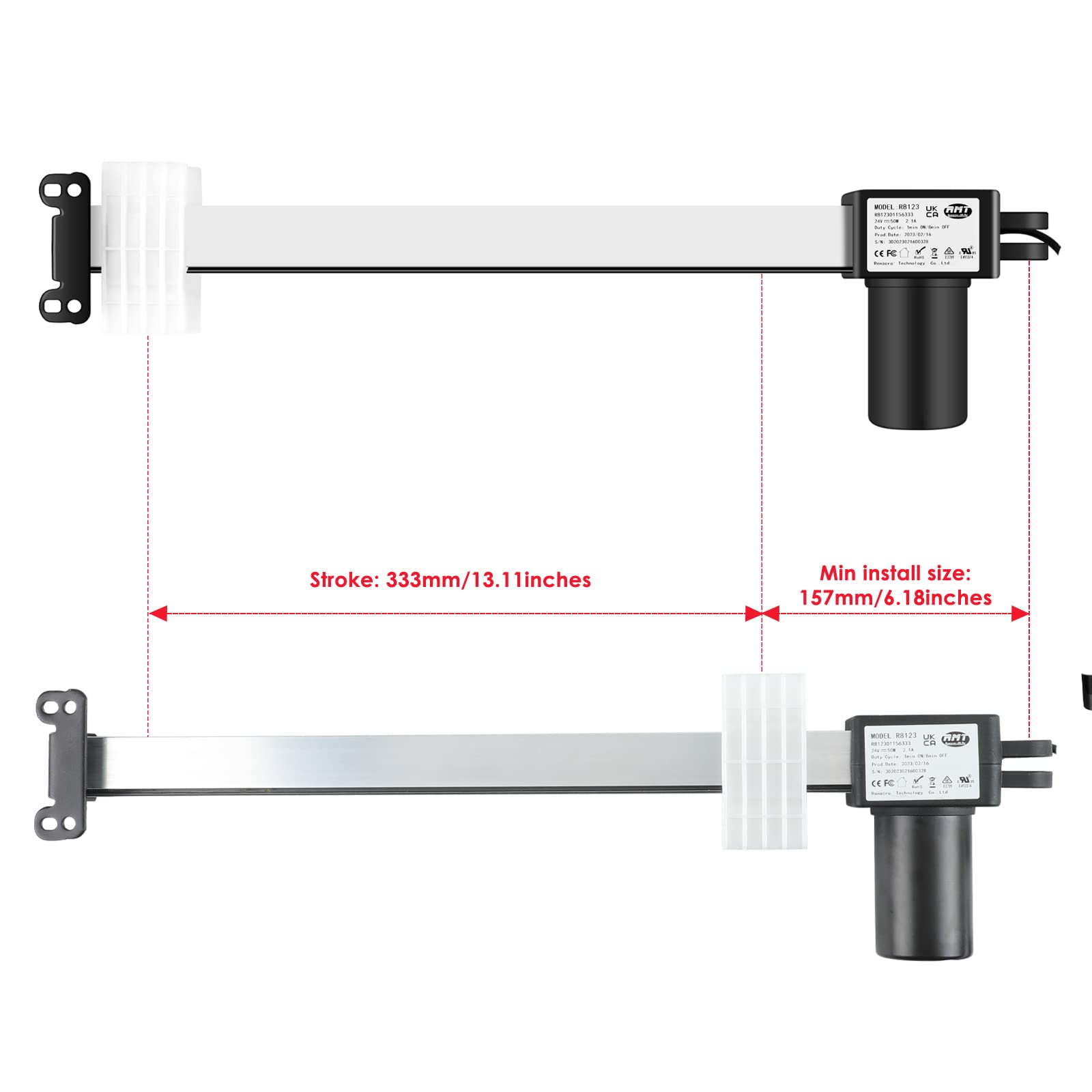 MineCtrl RMT Linear Actuator Model R8123 R812301156333 Power Recliner Lift Chairs Motor Replacement Parts