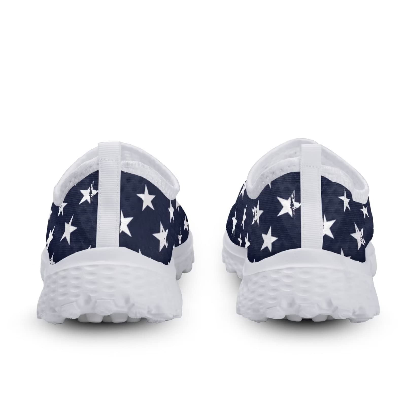 Jeiento Unisex-Adult Classic American Flag Shoes Running Comfort Sport Walking Tennis Patriotic Sneakers Beach Shoes Gifts for Boy Girl