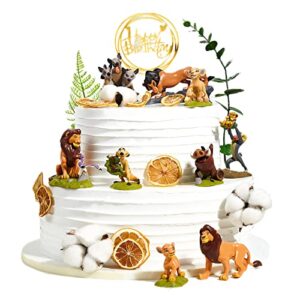 HOTPLACY 9 Pcs Lion King Toys, 2-4 inches Lion King Figures, The Lion King Figurines Cake Topper Christmas Birthday Gift for Kids