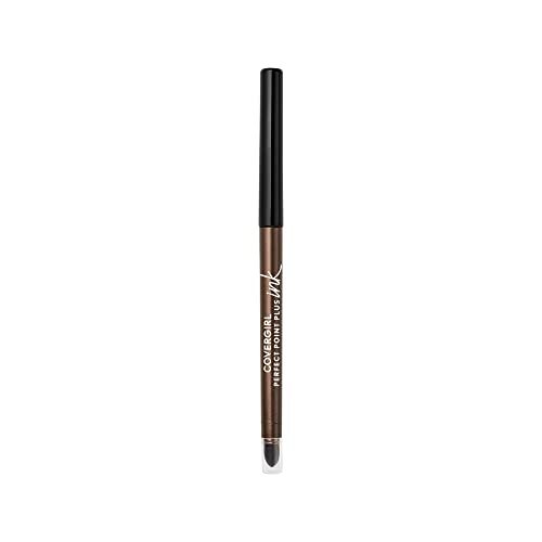 COVERGIRL Perfect Point Plus Ink Gel Eye Pencil, Pigmented, Long-Wearing, Vegan Formula, Bronze Glow 285, 0.01oz