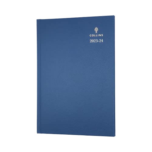 Collins Debden Standard Desk Academic 2023-24 A5 Week to View Mid Year Diary Planner FSC MIX Paper School, College or University Term Journal - July 2023 to July 2024 - Blue - 38M.60-2324