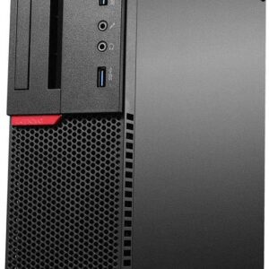 Lenovo THINKCENTRE M700 SFF Business Desktop Computer (Intel Dual-Core i3-6100 3.70GHz, 8GB DDR4, 256GB SSD, WiFi, Bluetooth, Dual Monitors Supported, Windows 10 Pro) (Reed) Black