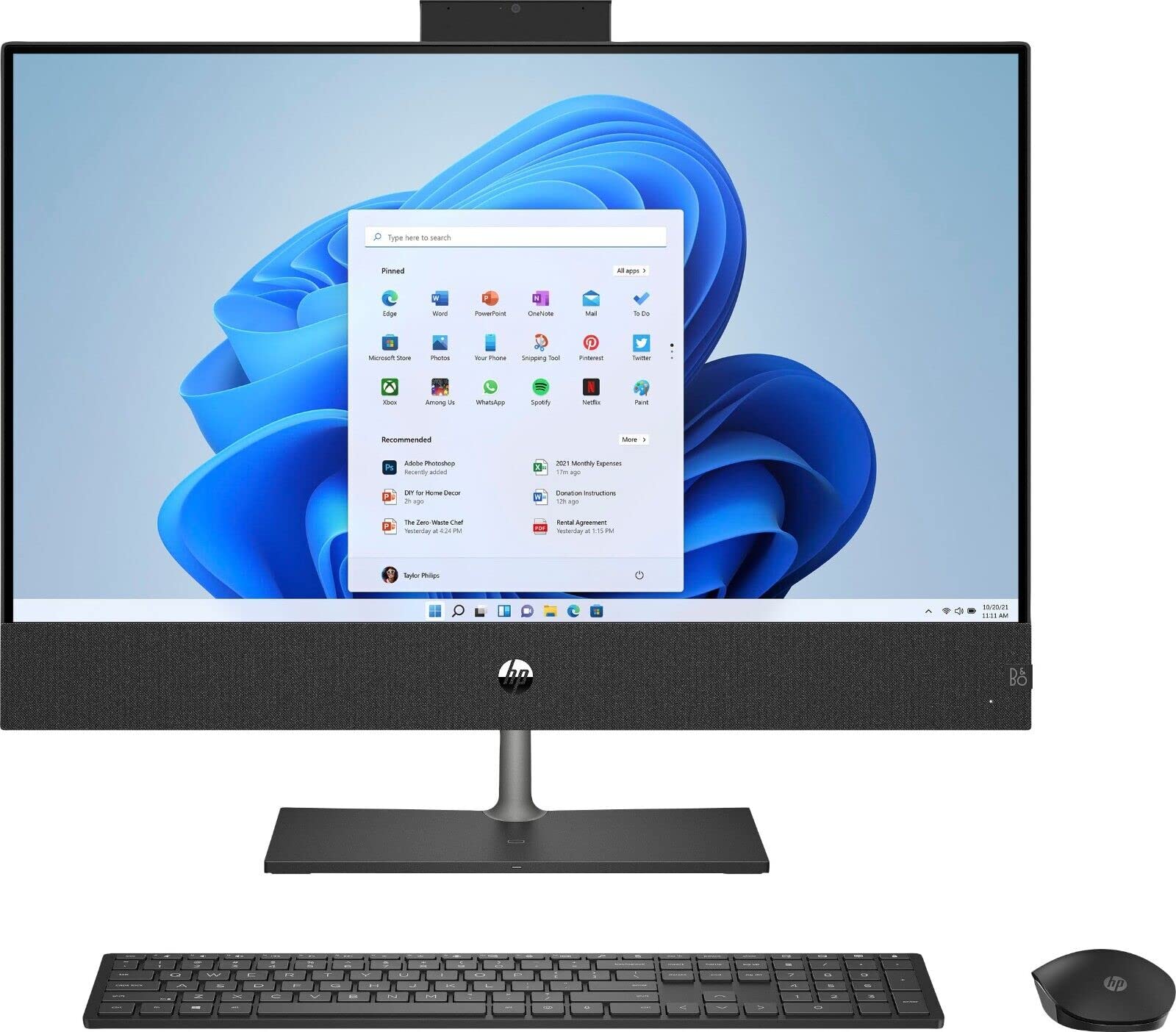 HP Pavilion 27" Full HD Touchscreen All-in-One Desktop Computer - 12th Gen Intel Core i9-12900K 16-Core up to 5.20 GHz Processor, 64GB DDR4 RAM, 4TB NVMe SSD, Intel UHD Graphics 770, Windows 11 Pro