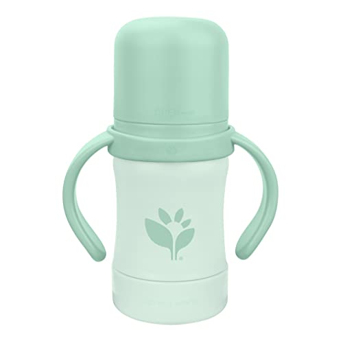 Green Sprouts® Sprout Ware® Sip & Straw 6oz., 6mo+, Plant-plastic, Platinum-cured Silicone, Dishwasher Safe, Grows with Baby, Tested for Hormones