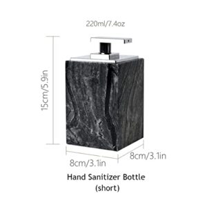 GOOFFY Marble Soap Dispenser Fillable Pressed Foam Lotion Dispenser Deluxe Soap Pump for Restrooms Soap Pump Dispenser7.4oz Soap