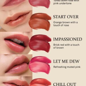 HINCE Mood Enhancer Lip Glow, Moisturizing Lip Balm with Shea Butter & Sweet Almond, Non-Sticky and Long-lasting Tinted Lip Tint with Buttery Balm Texture for Neutral Color 0.2oz. (1, DEAR ROSE, 02)