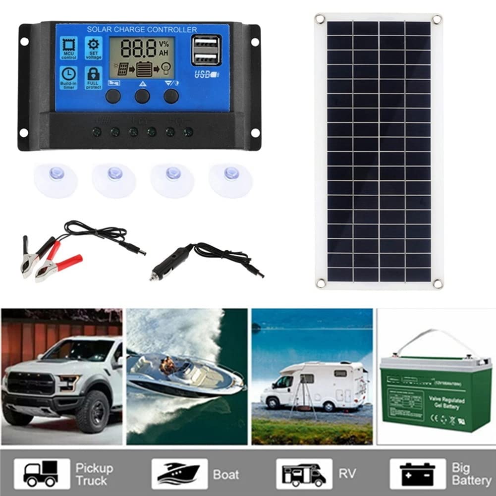 KVSERT 15W Solar Panel 12-18V Solar Cell Solar Panel for Phone RV Car MP3 PAD Charger Outdoor Battery Supply B