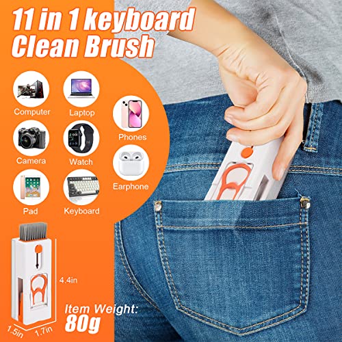 11 in1 Laptop Keyboard Cleaner Kit, Airpod Cleaner Kit with Brush for Camera Lens, Electronic Cleaner Kit for Screen/Electronic/ipad/Phone