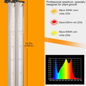 DOMMIA Plant Light for Indoor Plants, Full Spectrum Grow Lights for Indoor Plants, Brightness Led Grow Lights for House Plants, Plant Growing Lamps for Indoor Growing