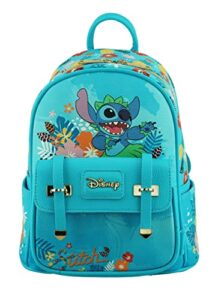 wondapop disney lilo & stitch 11" vegan leather fashion mini backpack