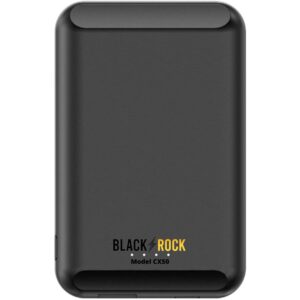 Blackrock MagSafe Power Bank Wireless Portable Charger: 5000mAh Fast Magnetic Charging for iPhone 15/15 Pro, iPhone 14, USB-C (Black)