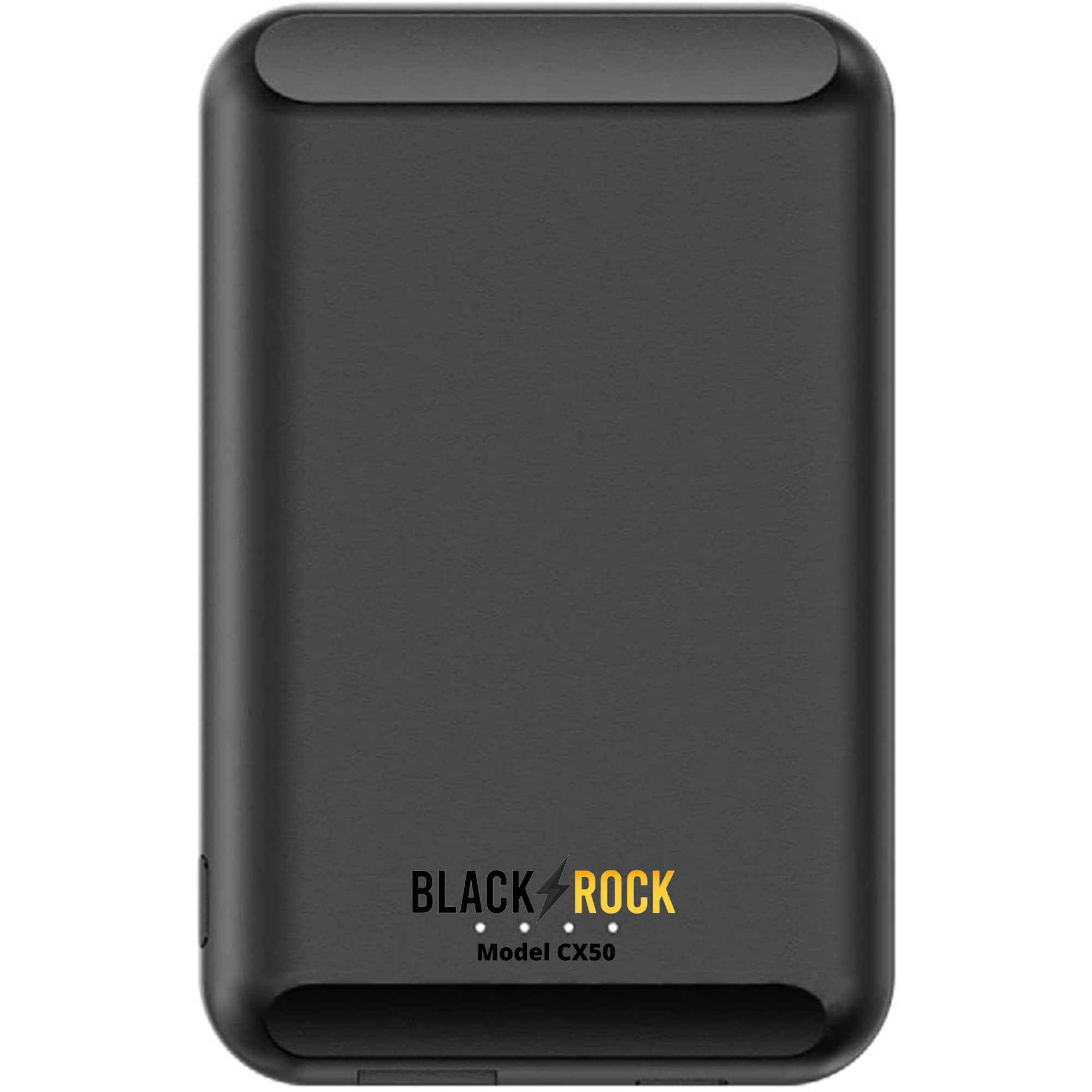 Blackrock MagSafe Power Bank Wireless Portable Charger: 5000mAh Fast Magnetic Charging for iPhone 15/15 Pro, iPhone 14, USB-C (Black)