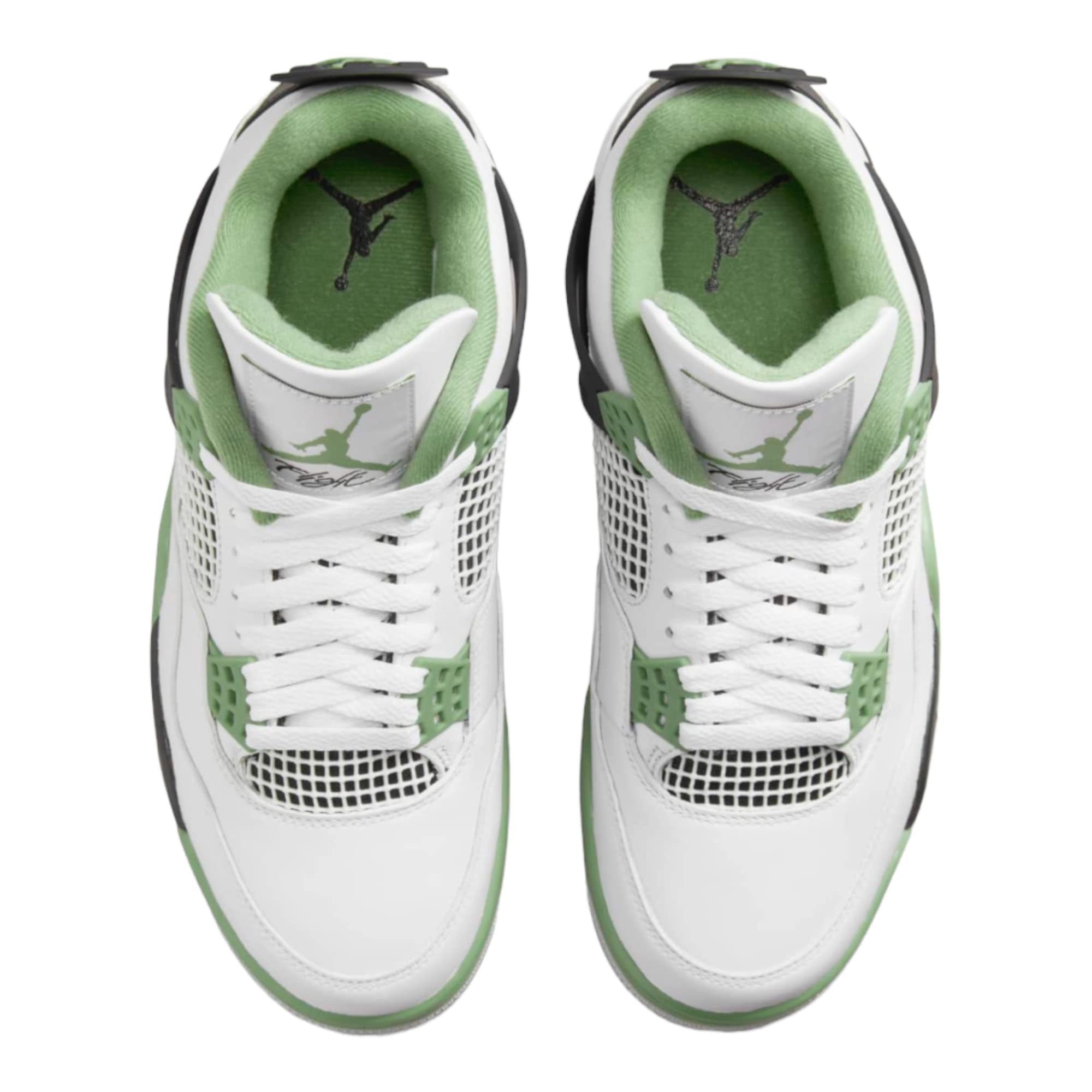 Jordan Air 4 Retro Women's White/Oil Green-Dark Ash AQ9129-103 10