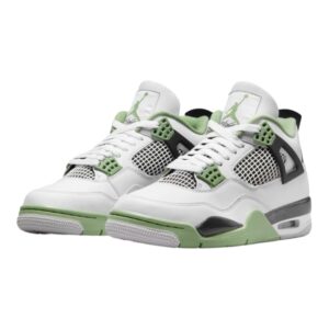 Jordan Air 4 Retro Women's White/Oil Green-Dark Ash AQ9129-103 10