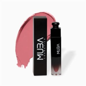 muba cosmetics liquid lipstick - 24 hour waterproof long lasting, none- transferable & high-pigment lip makeup, lipstick for women - liquid lipsticks, perfect beauty gifts (bite me)