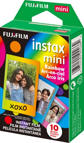 Fujifilm Instax Mini Rainbow Film - 10 Exposures & Instax Mini Blue Marble Film - 10 Exposures & Instax Mini Mermaid Tail Film - 10 Exposures