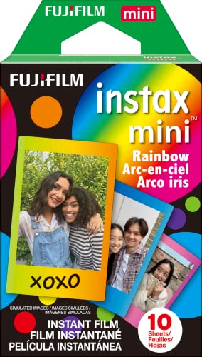 Fujifilm Instax Mini Rainbow Film - 10 Exposures & Instax Mini Blue Marble Film - 10 Exposures & Instax Mini Mermaid Tail Film - 10 Exposures