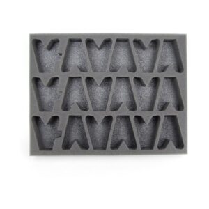 battle foam 1 1/2" army tray - 18 dark eldar scourges