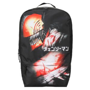 bioworld chainsaw man denji black laptop backpack