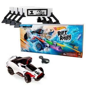 hot wheels rift rally - mixed reality driving game - 140+ legendary hot wheels - multiple game modes - customizable in-home track - for ps 4/5, iphone, ipad (chameleon rc supercar standard edition)