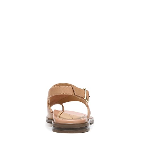 Vionic Women's Citrine Ella Flat Comfort Sandal- Supportive Adjustable Walking Sandals That Includes an Orthotic Insole and Cushioned Outsole for Arch Support, Nude 9 Wide