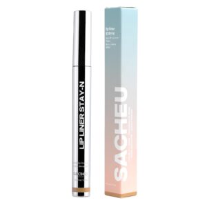 sacheu lip liner stay-n - peel off lip liner tattoo, peel off lip stain, long lasting lip stain peel off, infused with hyaluronic acid & vitamin e, muah-ve