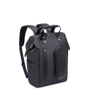 PEUGEOT Voyages Backpack Tote, Black, 16 Inch Laptop Sleeve