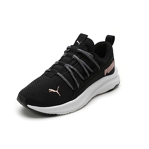 PUMA Women's SOFTRIDE ONE4ALL Sneaker, Puma Black-Rose Gold-Puma White, 7.5