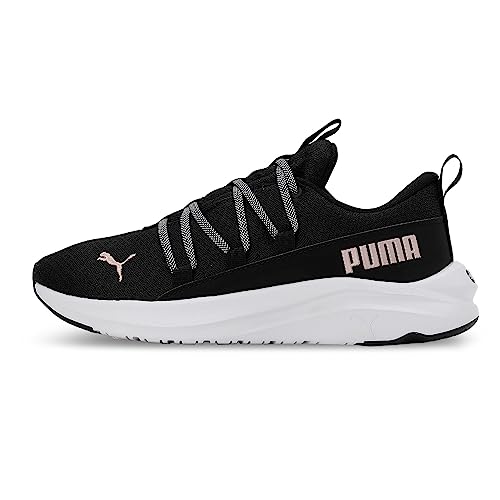 PUMA Women's SOFTRIDE ONE4ALL Sneaker, Puma Black-Rose Gold-Puma White, 7.5