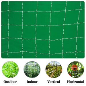 Sukh 2 Pcs Garden Plant Trellis Netting - 5 x 15 ft Trellis Net Polyester Trellis Netting Garden Square Mesh Netting for Climbing Plants Outdoor, Fruits, Vegetables, Vines, Grow Tents